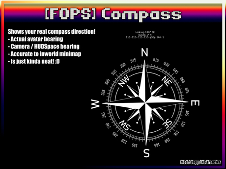 Second Life Marketplace - [FOPS] Compass